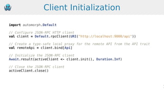 Introducing Automorph - RPC library for Scala | PDF