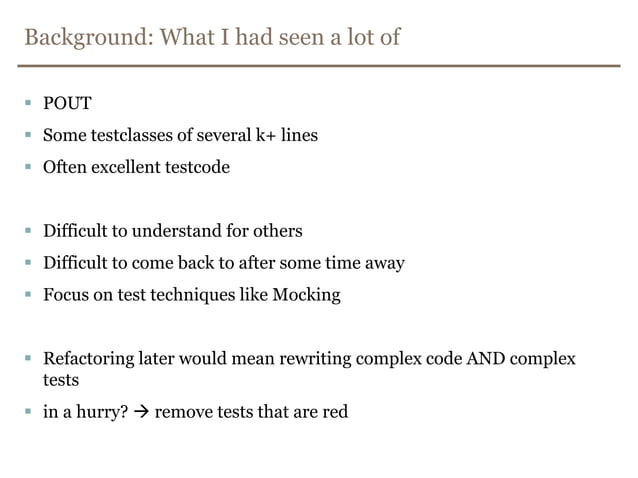 Introducing Bdd Elements To Unit Testing Pptx