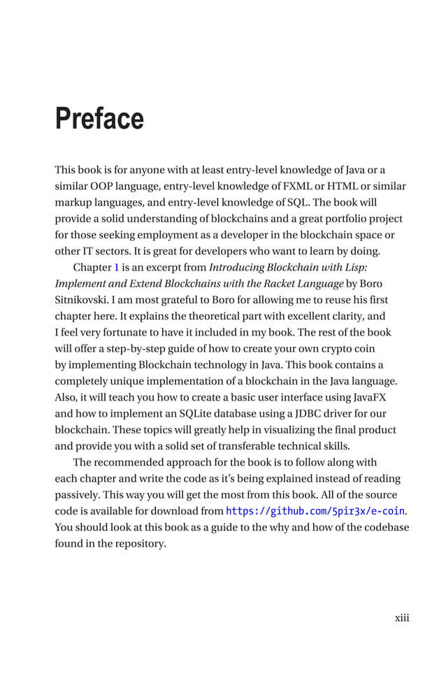 Introducing Blockchain With Javapdf Programming Languages Computing
