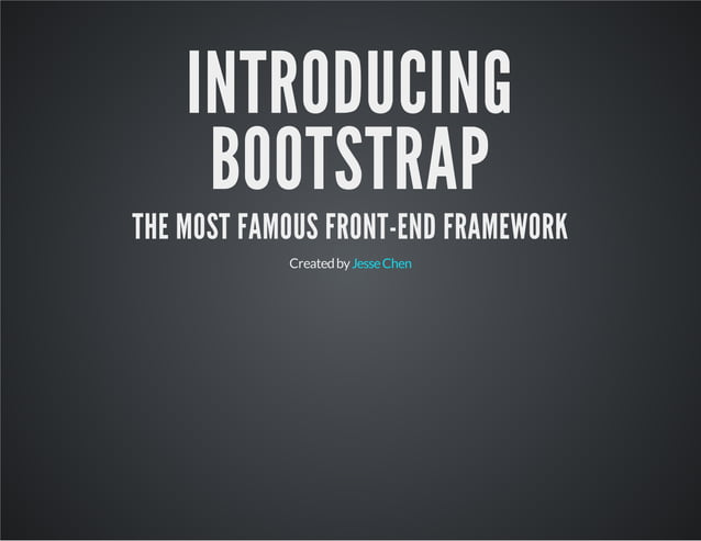 Introducing Bootstrap | PPT
