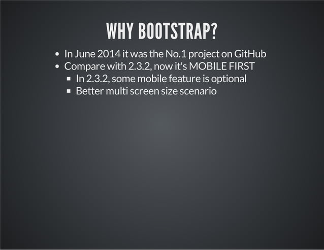 Introducing Bootstrap Ppt