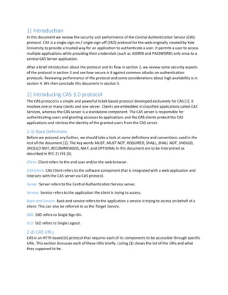 Introducing CAS 3.0 Protocol: Security and Performance | PDF