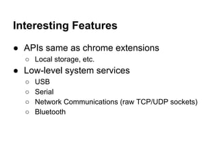 Introducing chrome apps (ogura) | PDF