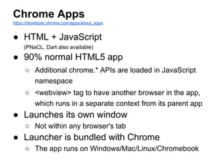 Introducing chrome apps (ogura) | PDF