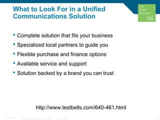 Introducing Cisco Voice and Unified Communications | PPT