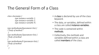 Introducing classes | PPT