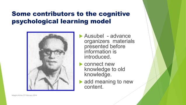 Introducing cognitivism as a learning theory | PPTX