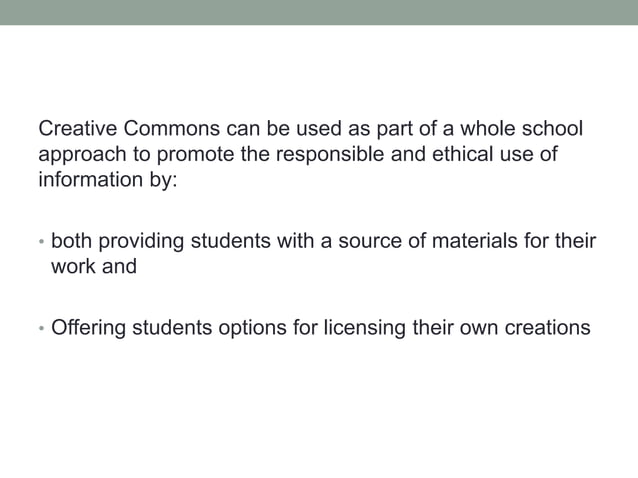 Introducing creative commons | PPTX