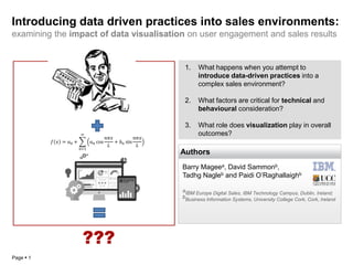 Introducing data driven practices into sales environments | PPTX | Databases | Computer Software ...