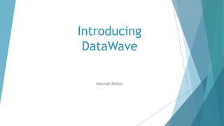 Introducing DataWave | PPTX | Databases | Computer Software and Applications