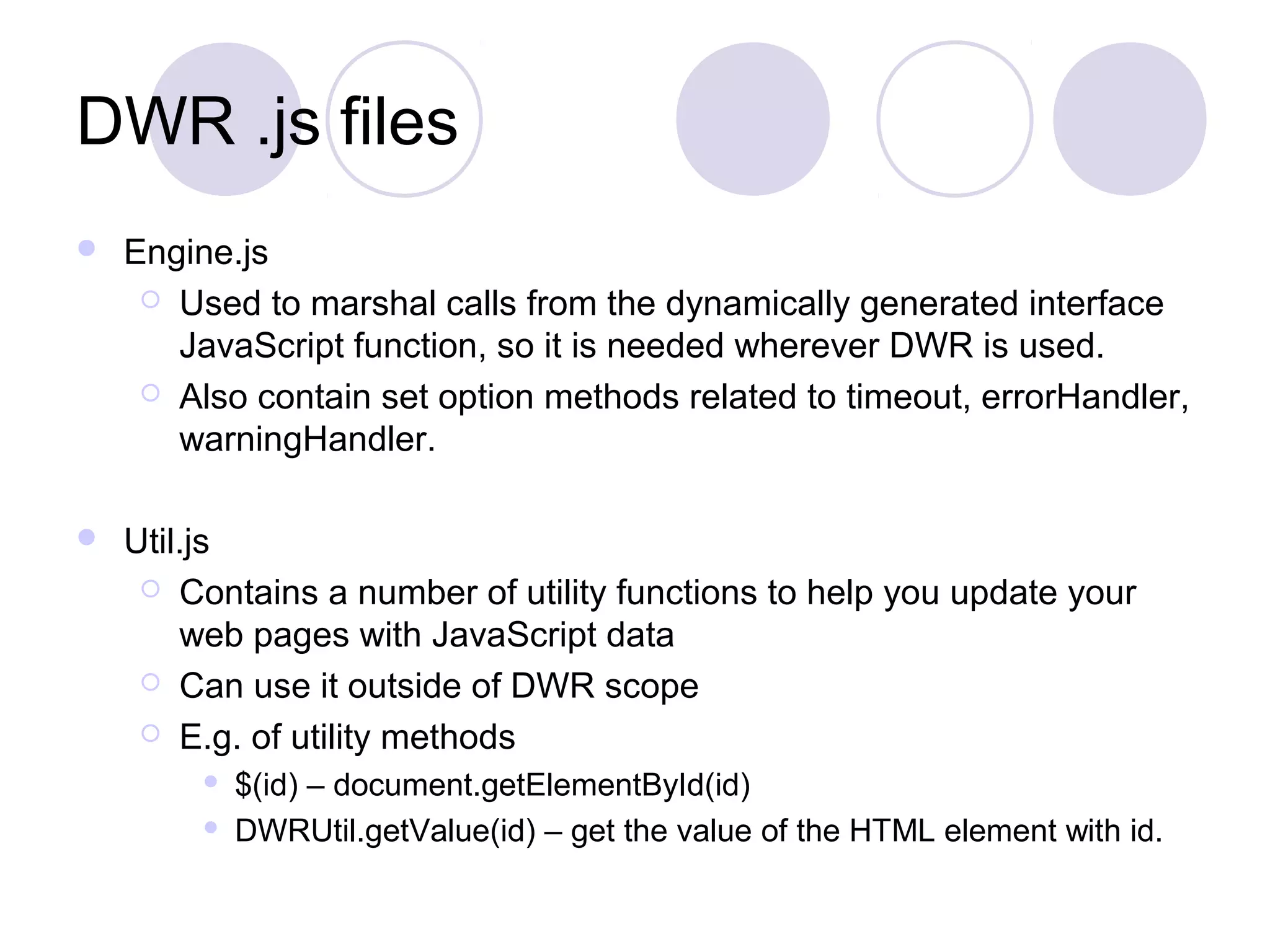 Introducing dwr (direct web remoting) | PPT Introducing dwr (direct web remoting) | PPT