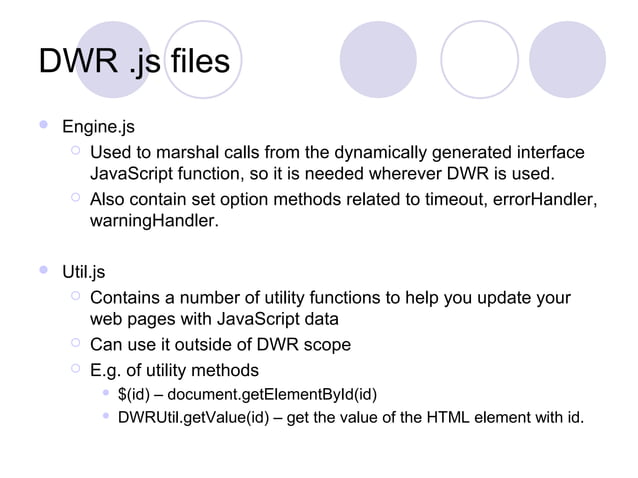 Introducing dwr (direct web remoting) | PPT Introducing dwr (direct web remoting) | PPT