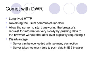 Introducing dwr (direct web remoting) | PPT | Web Design and HTML | Internet
