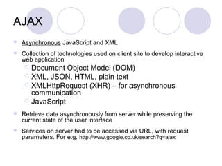 Introducing dwr (direct web remoting) | PPT | Web Design and HTML | Internet