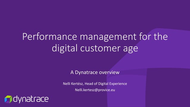 Introducing Dynatrace DPM 1v0 | PPTX | Cloud Computing | Internet