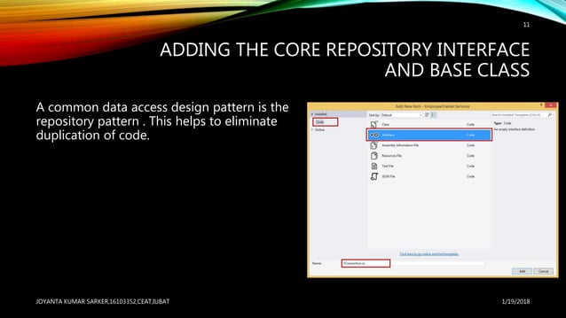 Introducing Entity Framework Core Pptx Databases Computer Software And Applications