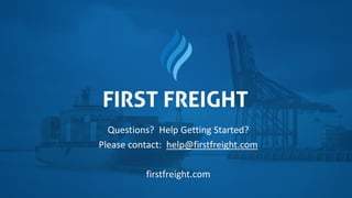 CRM for Logistics - First Freight CRM | PPT