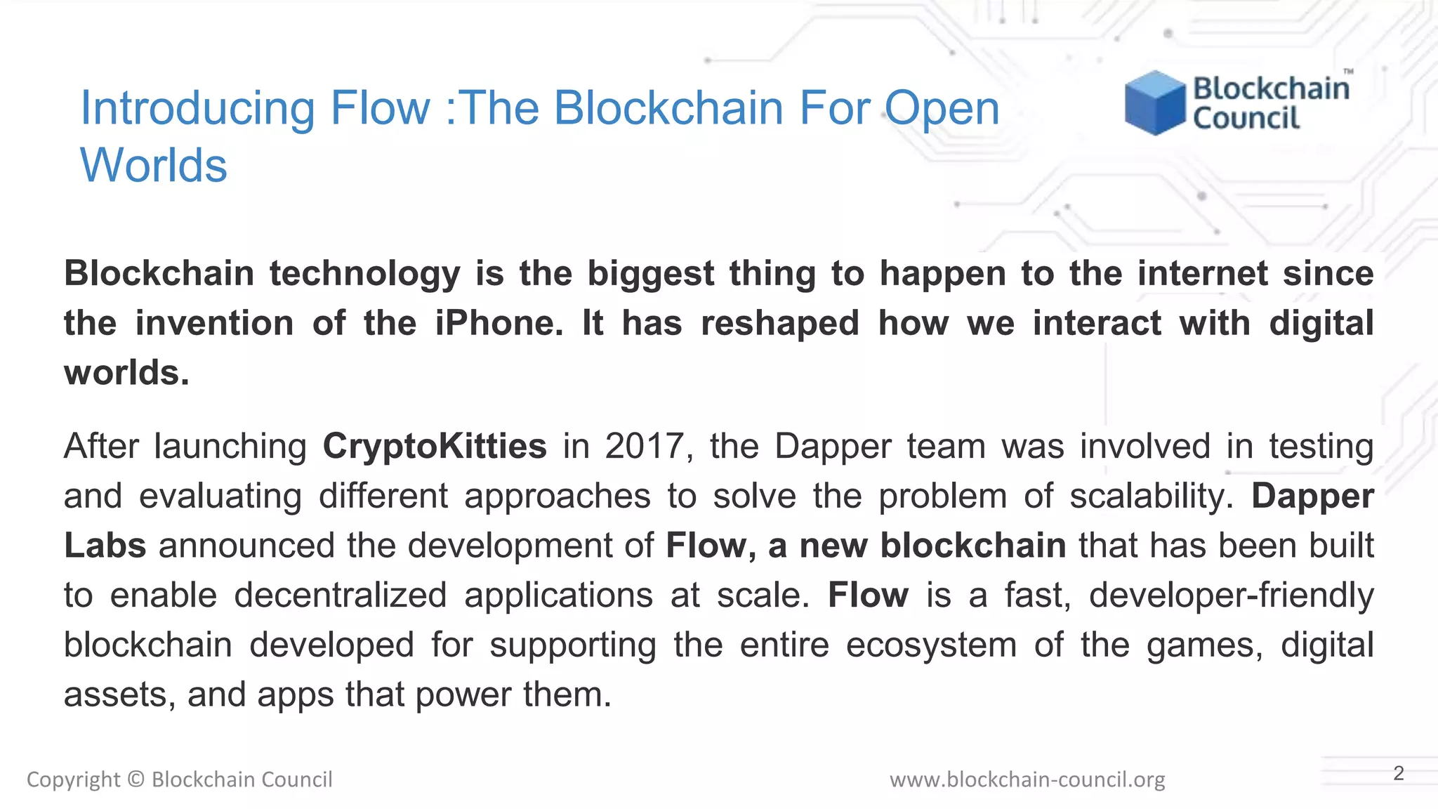 Introducing flow the new blockchain for open worlds | PPT