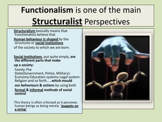 Introduction to FUNCTIONALISM | PPTX