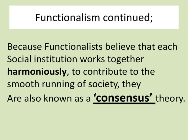 Introduction to FUNCTIONALISM | PPTX