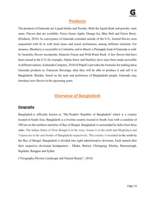 Introducing GATORADE in Bangladesh (Business Communications ...