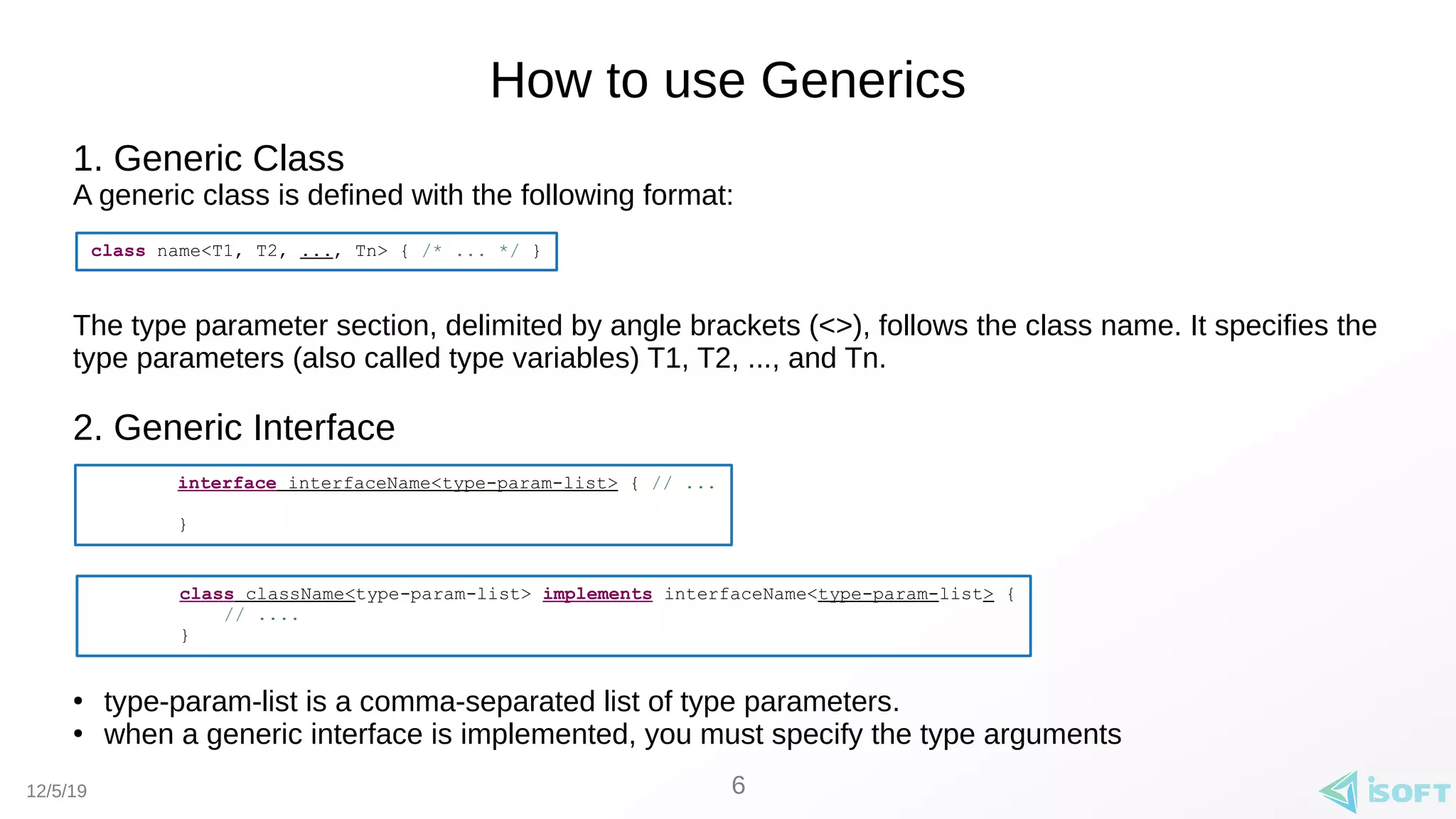 Introducing generic types | PPT
