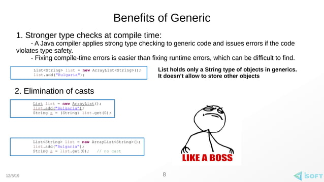 Introducing generic types | PPT