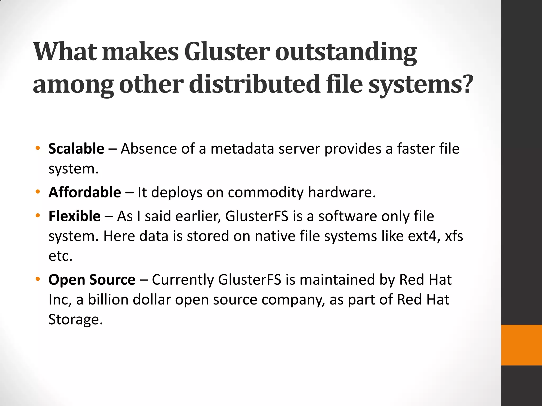 Introducing gluster filesystem by aditya | PDF | Data Storage and Warehousing | Computing