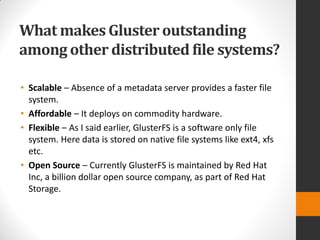 Introducing gluster filesystem by aditya | PDF | Data Storage and Warehousing | Computing