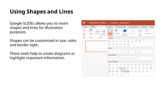 Introducing Google Slides And Showing The Tools And Functions Of Google ...