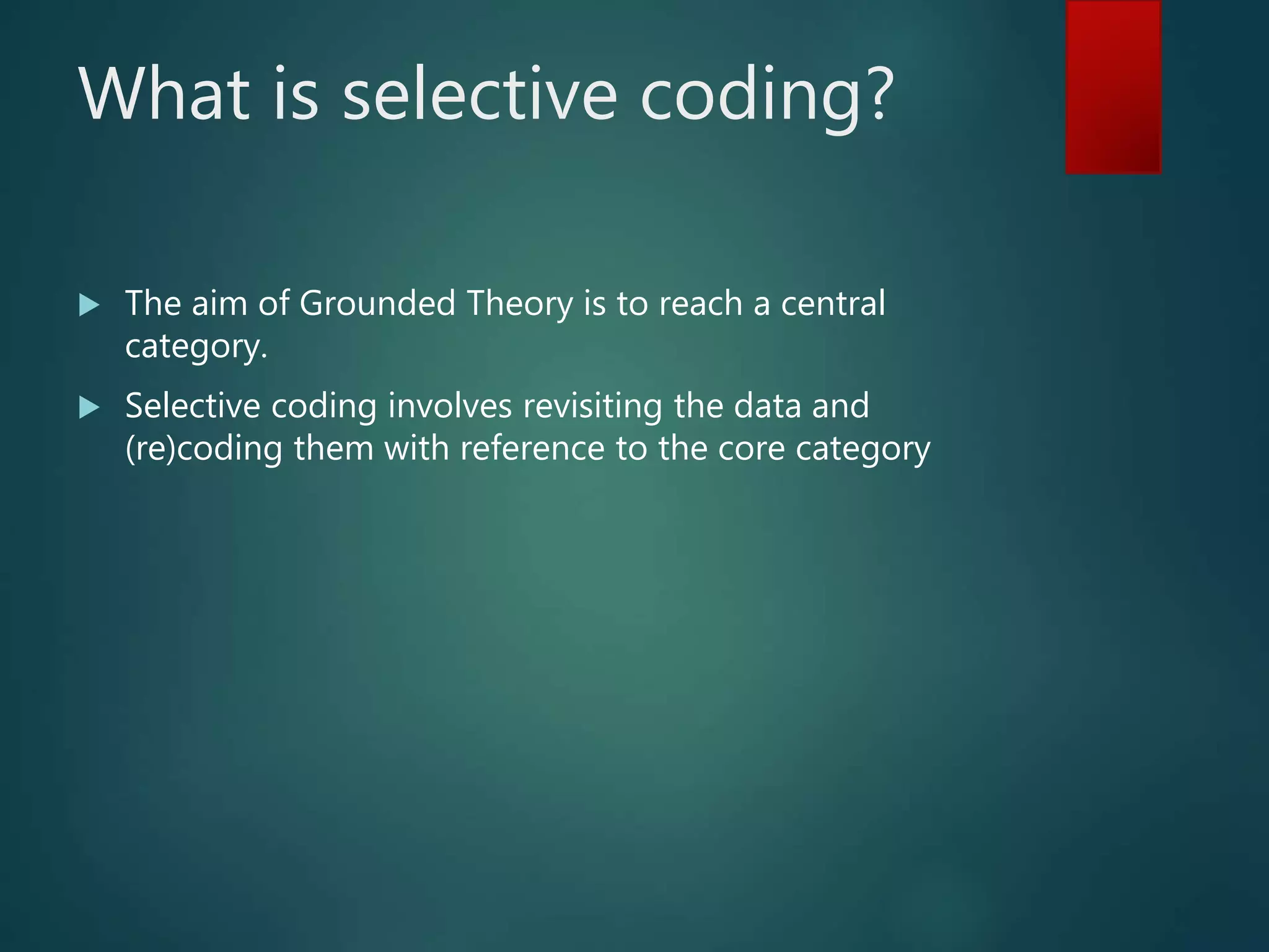 Introducing grounded theory | PPTX | Science