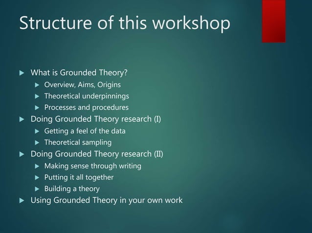 Introducing grounded theory | PPT