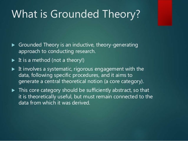 Introducing grounded theory
