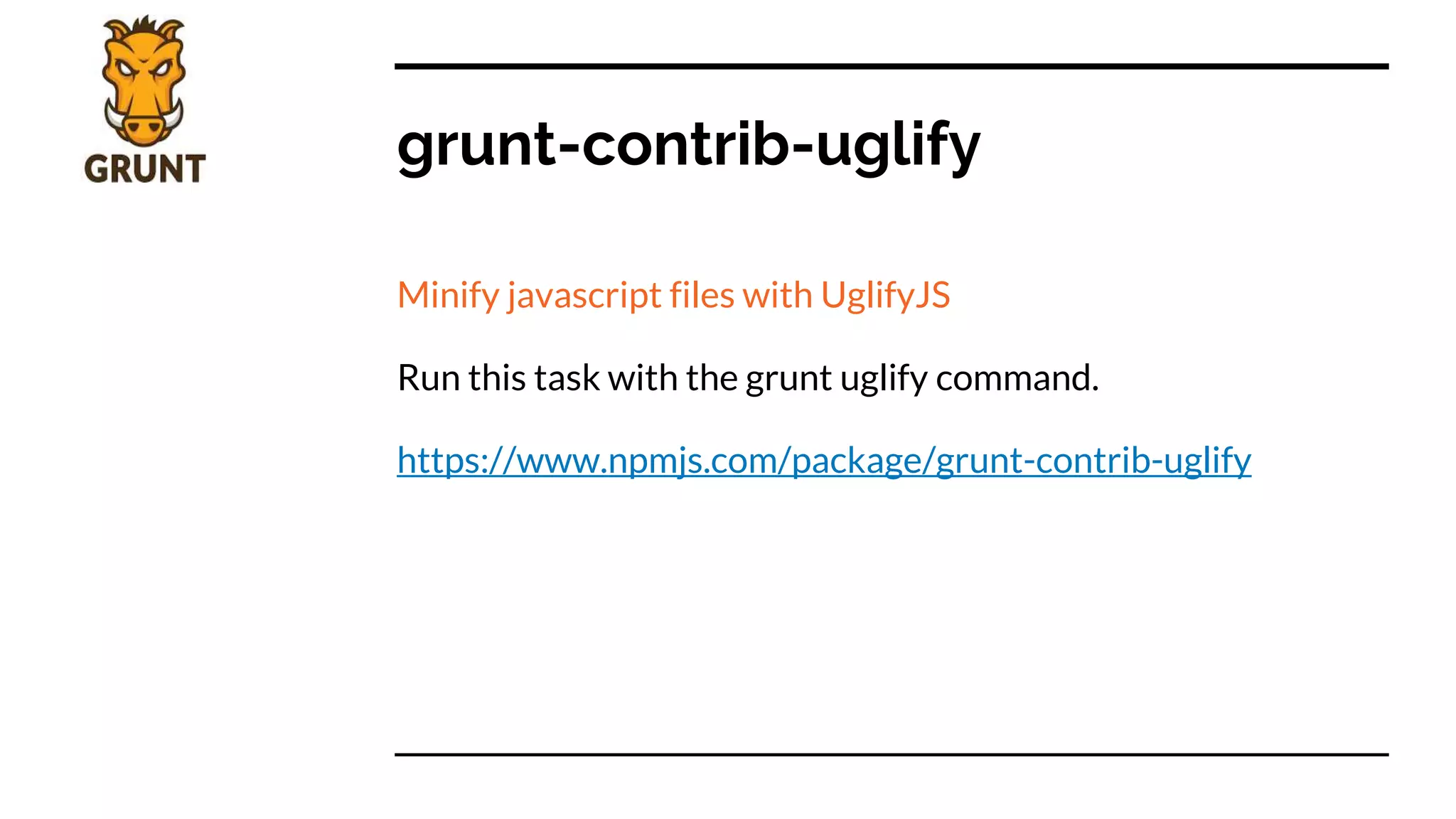 Introducing grunt, npm and sass | PPT