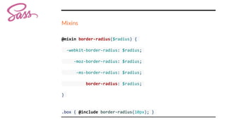 Introducing grunt, npm and sass | PPT