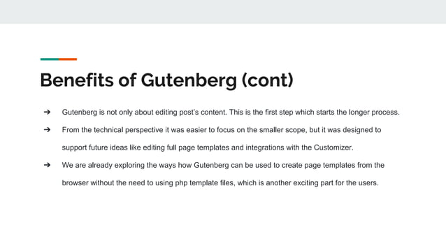 Introducing gutenberg | PPT