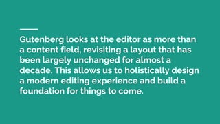 Introducing gutenberg | PDF