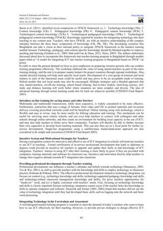 Introducing ict into teacher training programs-problems in bangladesh | PPT | Free Download