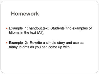 Introducing idioms | PPTX