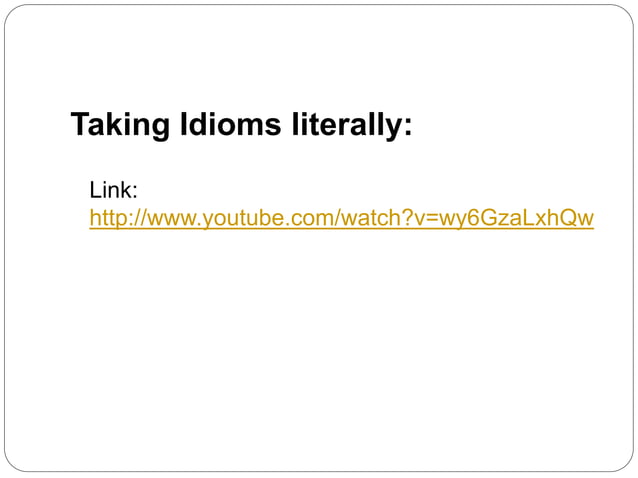 Introducing idioms | PPTX