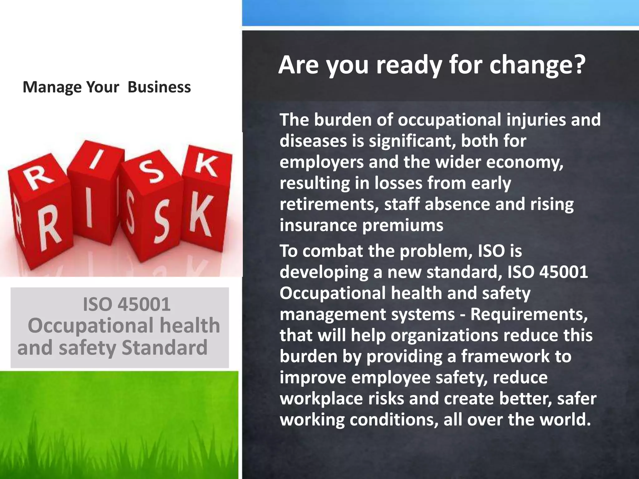 Introducing iso 45001 | PPTX