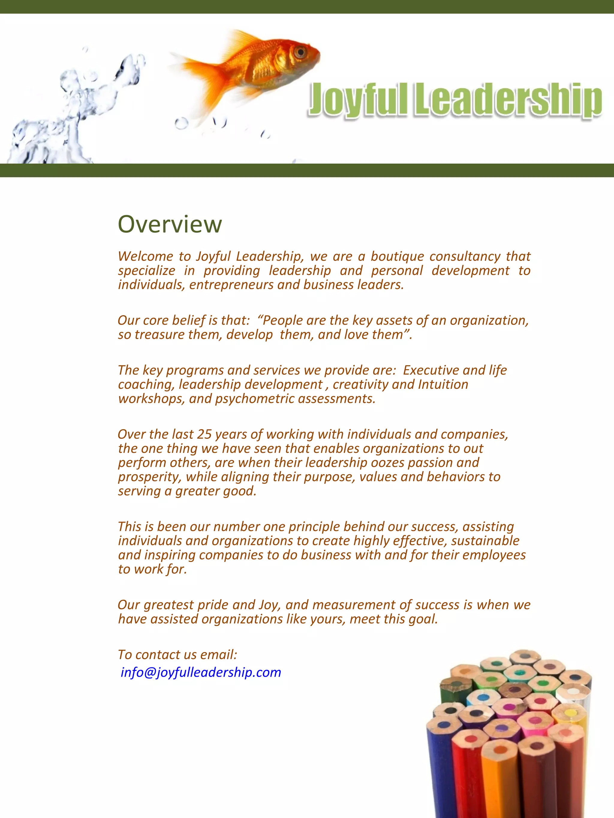 Introducing Joyful Leadership | PPT