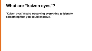 Introducing Kaizen | PDF