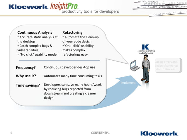 Introducing: Klocwork Insight Pro | November 2009 | PPT