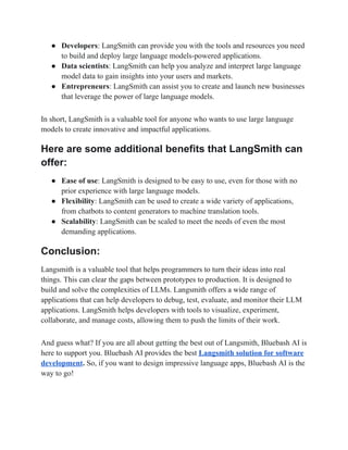 Introducing Langsmith_ Your All-in-One Solution for Debugging, Testing ...