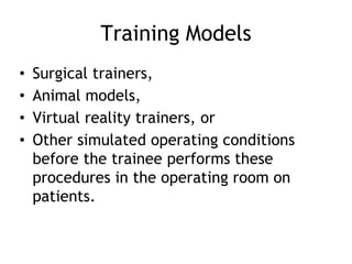 Introducing laparoscopic surgery to the trainee | PPTX