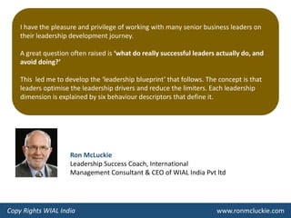 Introducing leadership blueprint | PPTX | Business | Business and Finance