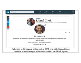 Lionel Chok of iMMERSiVELY (Singapore / Kuala Lumpur) | PDF | Technology & Computing