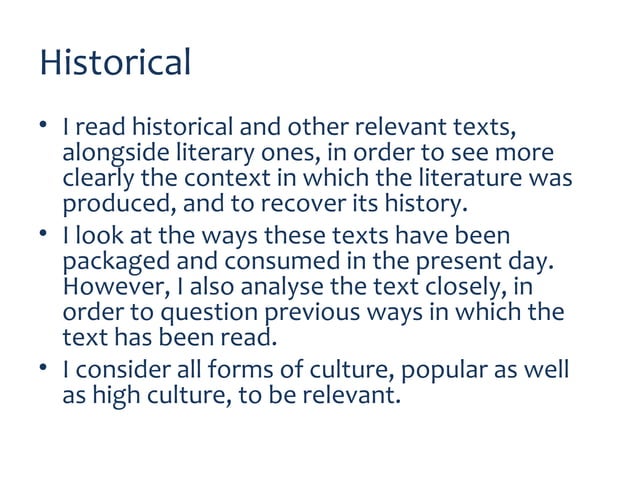 Introducing literary theory | PPT | Books and Literature