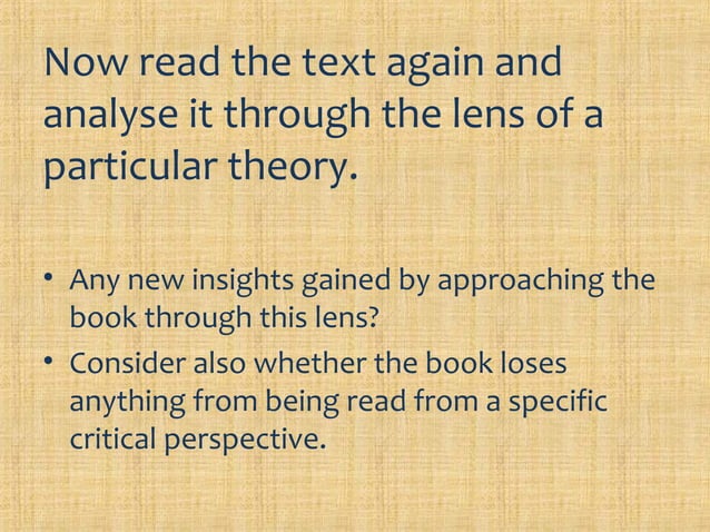 Introducing literary theory | PPT | Books and Literature